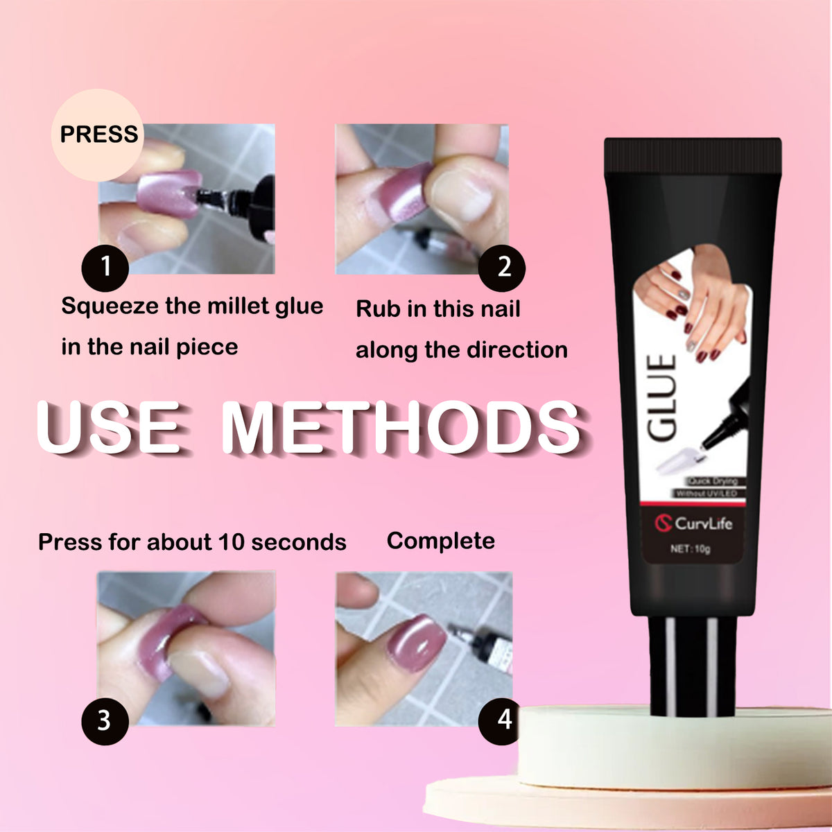 Semi-solid glue New Upgrade Super Strong Quick drying without cure ...