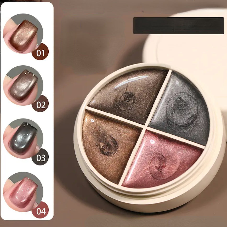 5 Color Solid Nail Gel New Nail Polish Plate Uv Mousse Cream Manicure ...