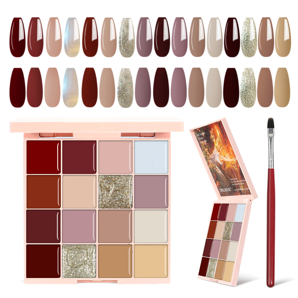 5 Color Solid Nail Gel New Nail Polish Plate Uv Mousse Cream Manicure ...